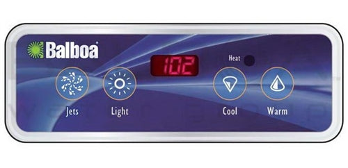 51676 Balboa Panel VL403 with 10671 Overlay (B/J/T/L) :Hot Tub Jets ac – Hot Tub Outfitters